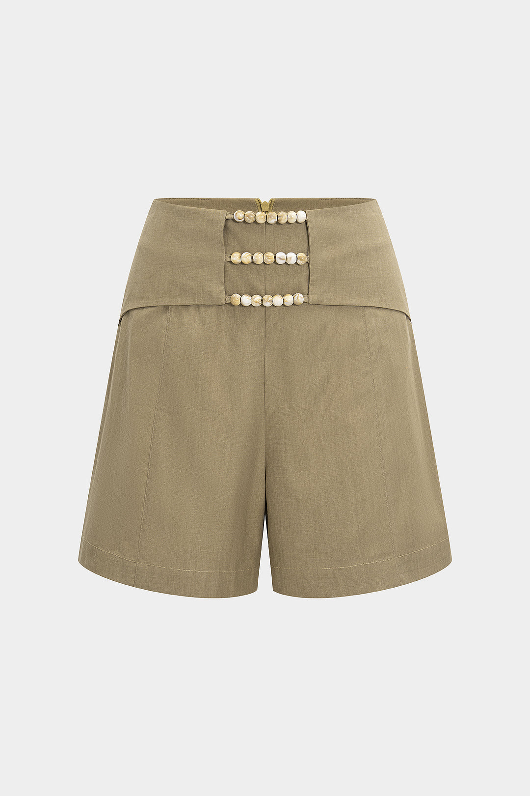 Beaded Zipper Detail Shorts – Micas