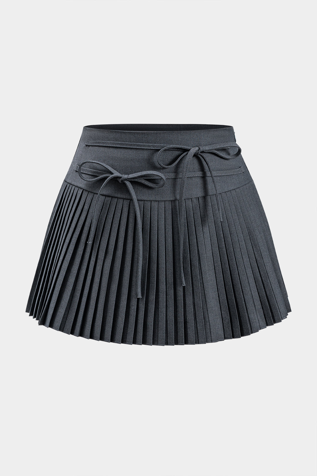 Pleated Bow Mini Skirt – Micas