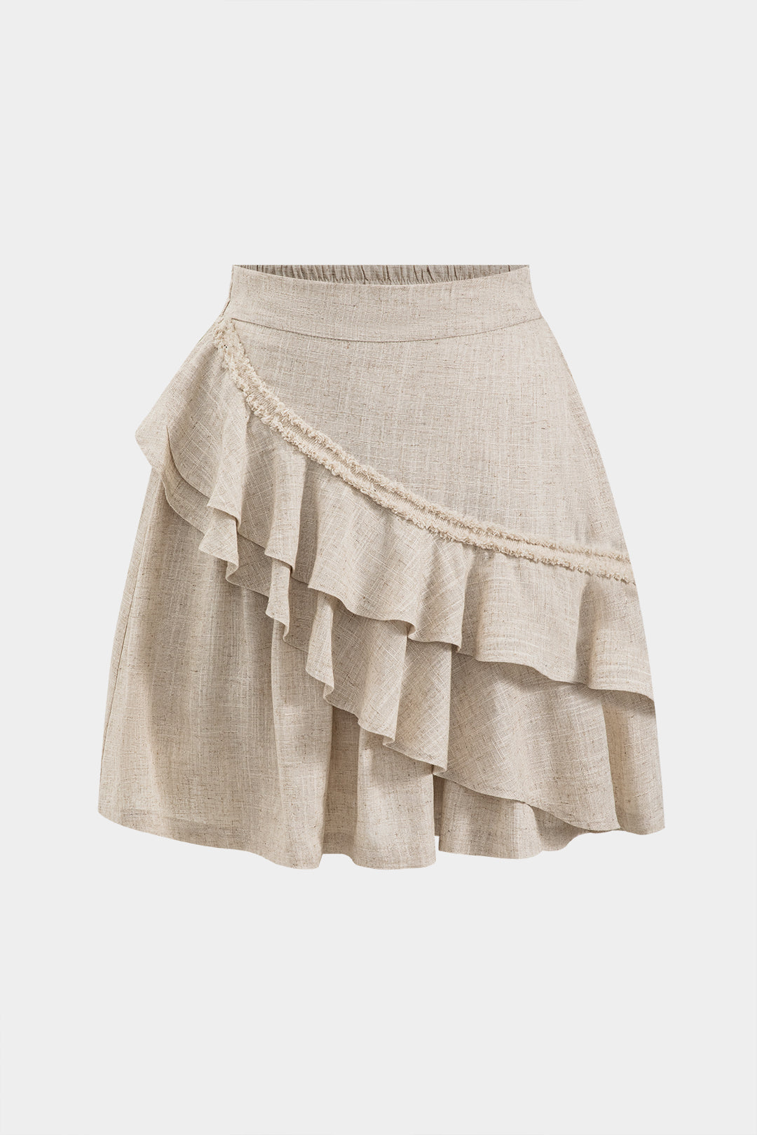 Linen Ruffle Skirt – Micas