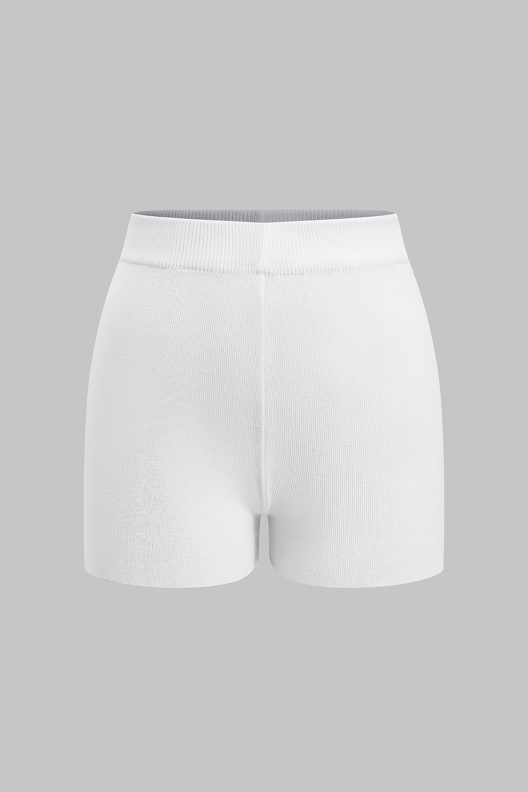 Solid Knit Basic Elastic Shorts – Micas