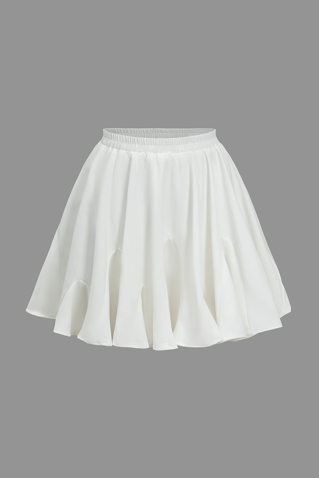 Solid Ruffled Mini Skirt – Micas
