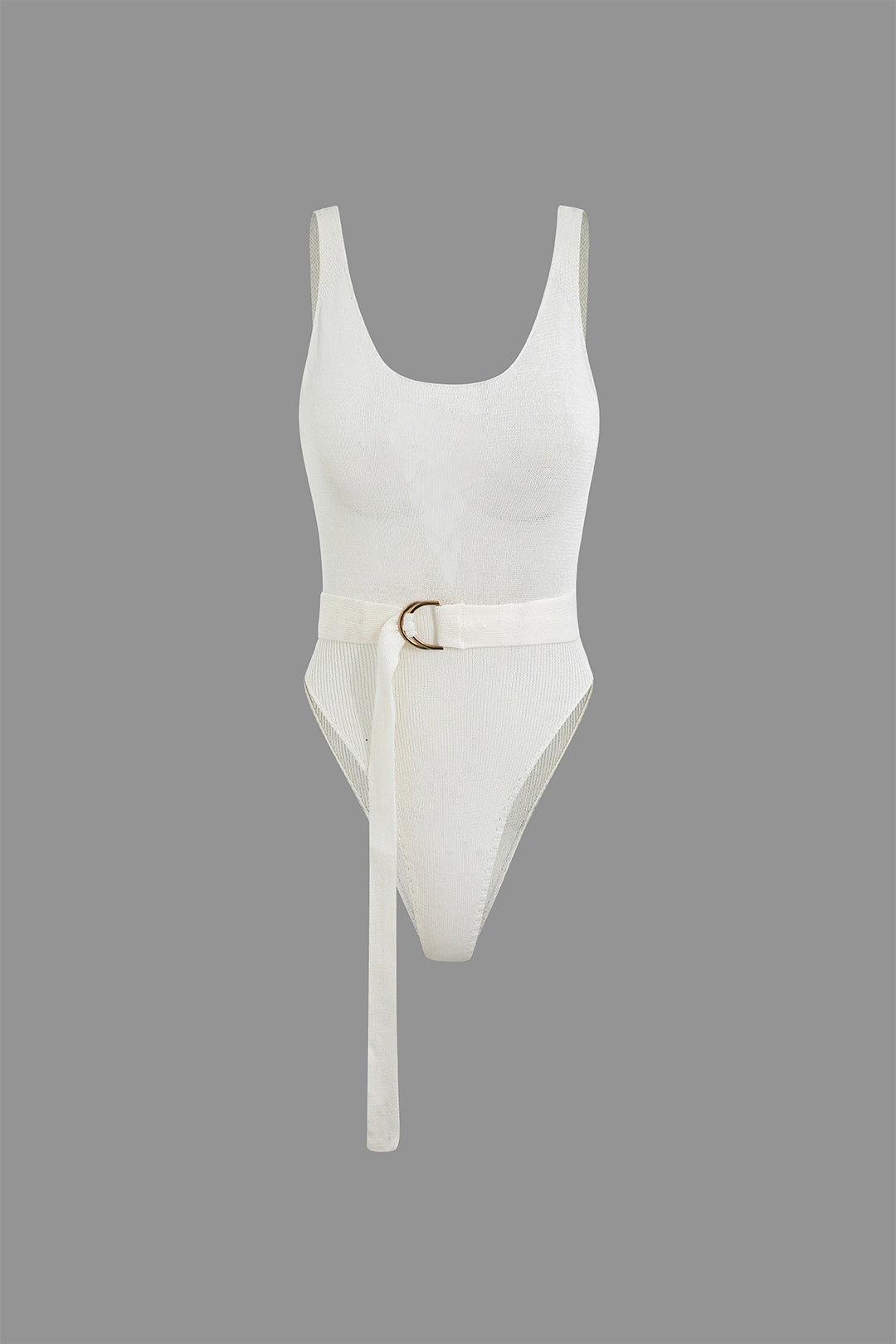 Solid Belted Back Tie Bodysuit – Micas