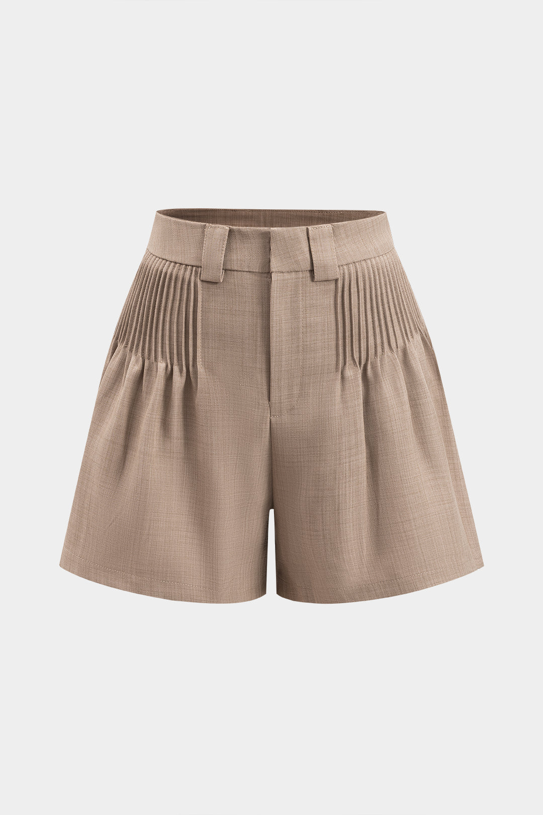 Solid Pleated Shorts – Micas