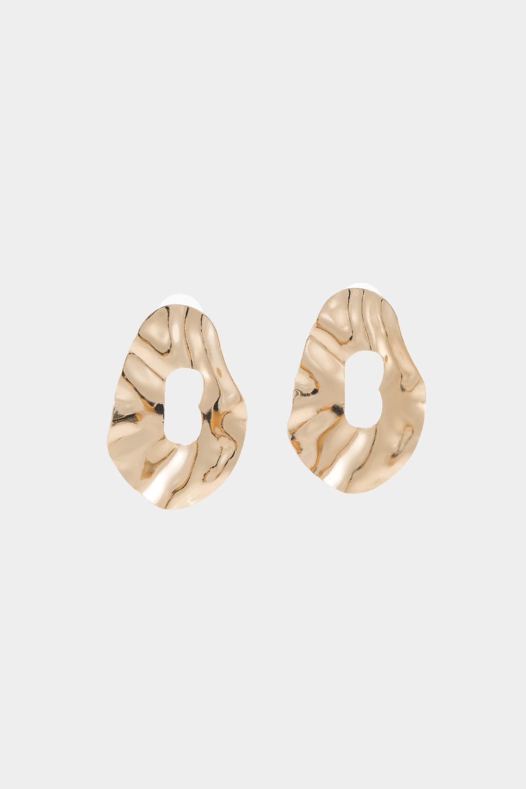 Metal Irregular Texture Earrings – Micas