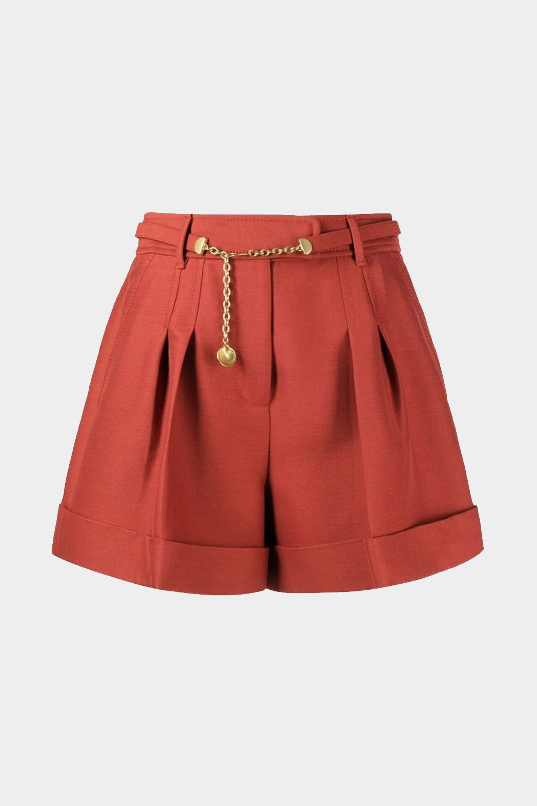 Plus Size Belted Ruched High Waist Shorts – Micas