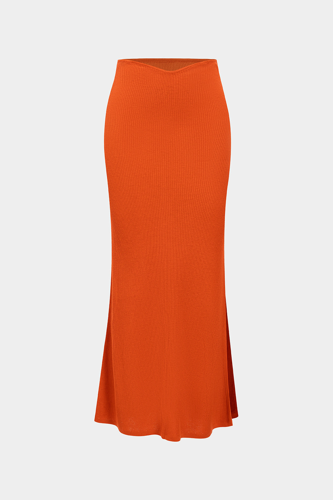 Solid Knit Slit Skirt – Micas