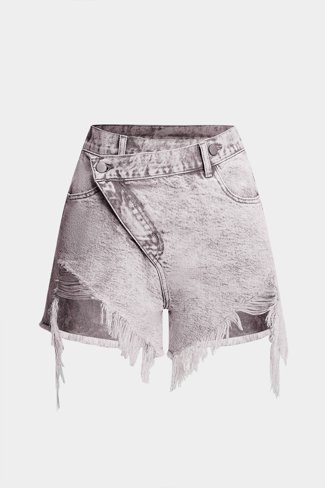 Denim Ripped Frayed Shorts – Micas