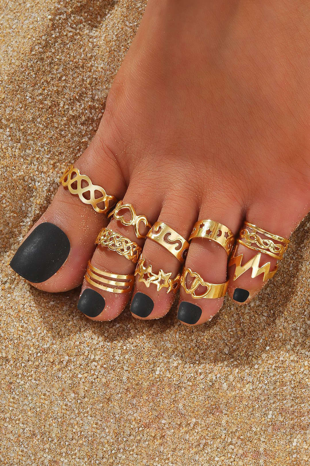 Open Adjustable Hollow Geometric Anklet – Micas