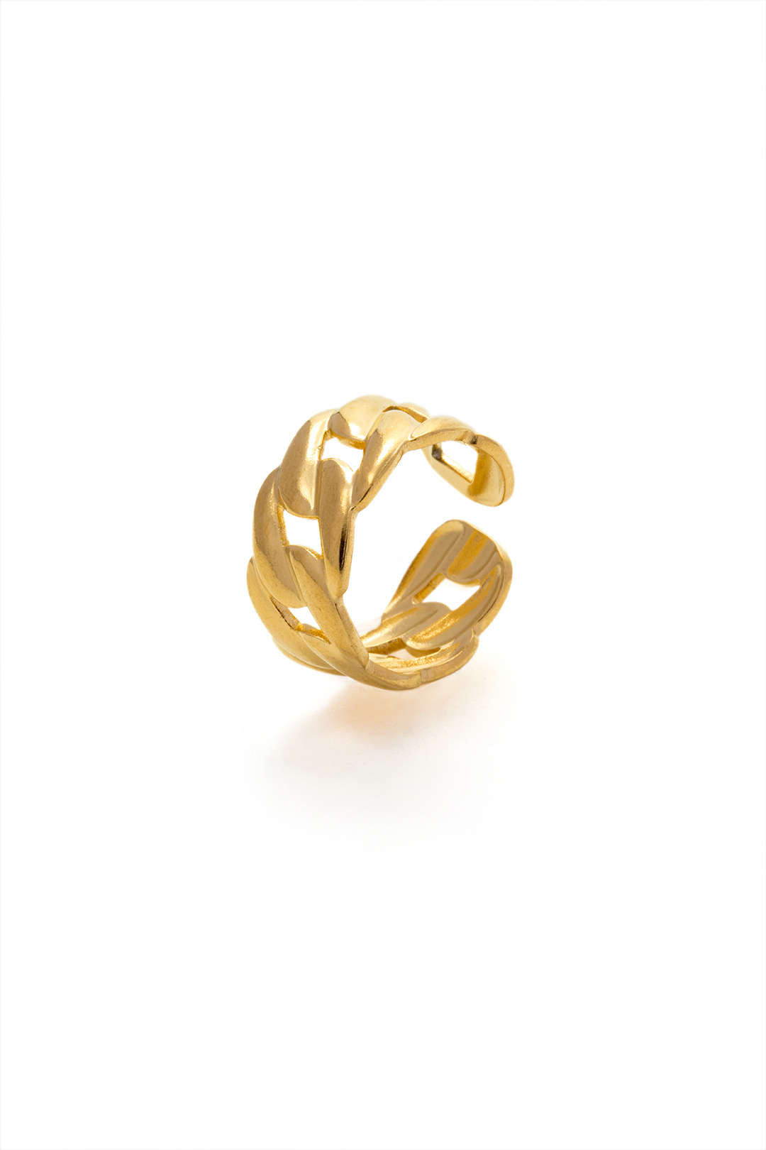 Chain Link Cuff Ring – Micas
