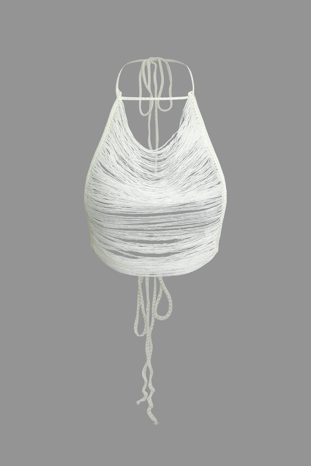 Asymmetrical Neck Ruched Crop Tank Top – Micas