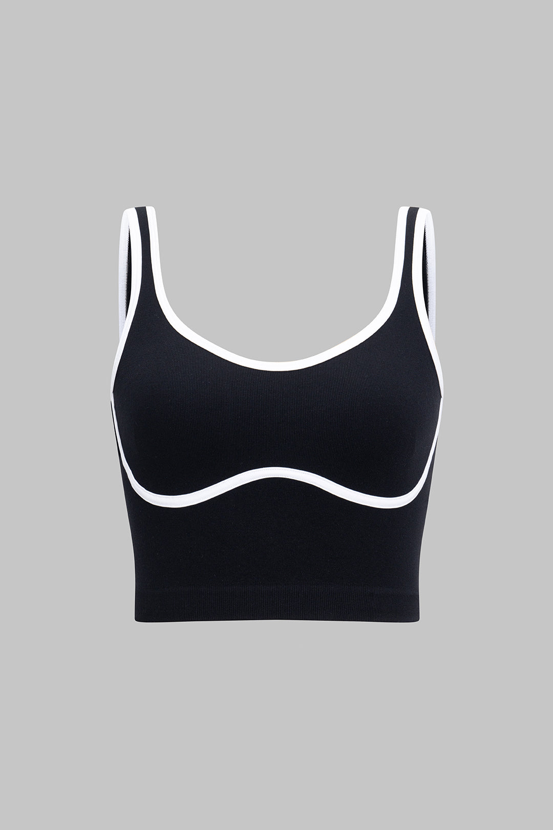 Contrast Whipstitching Underwire Slip Tank Top – Micas