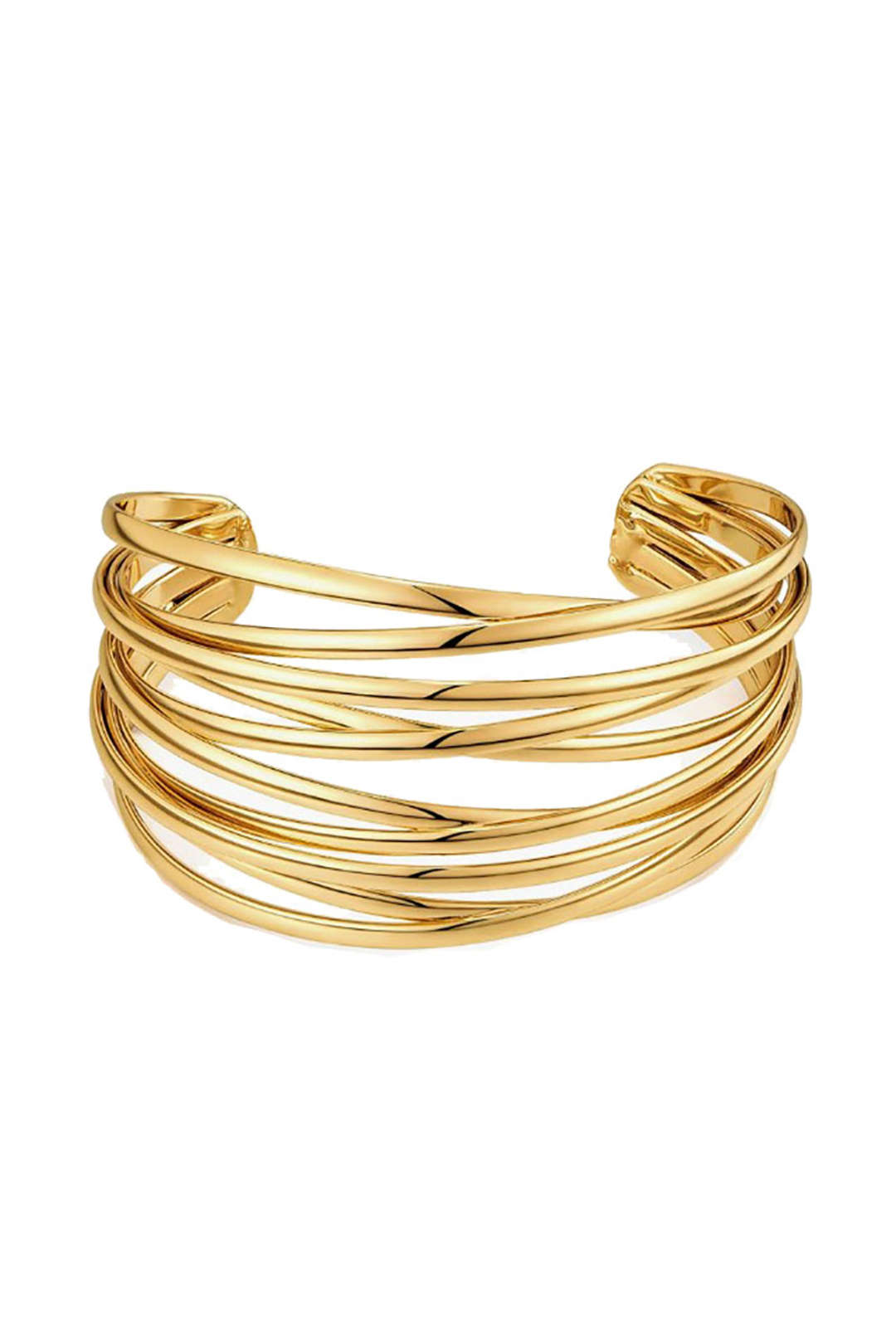 Layered Wire Cuff Bangle – Micas