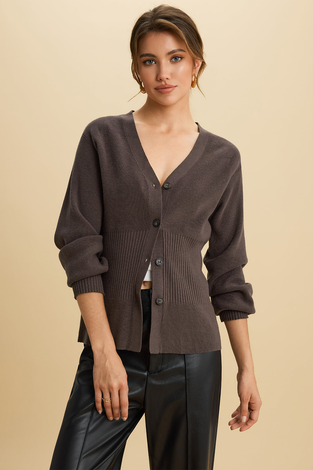 Knit Button Sweater Cardigan – Micas